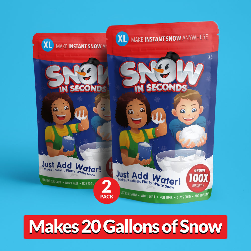 Snow in Seconds - As Seen on "Shark Tank" - Fake Snow that Never Melts